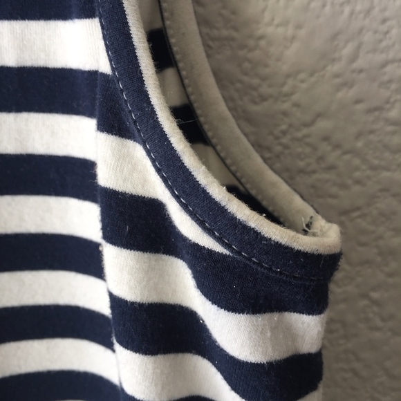 Anthropologie | Tops | Anthropologie Navy And Cream Collared Skipper ...